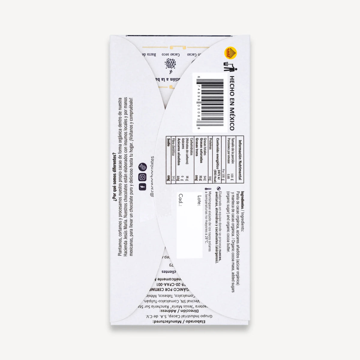 Barra de 85g Chocolate amargo 90% cacao – CACEP Chocolates