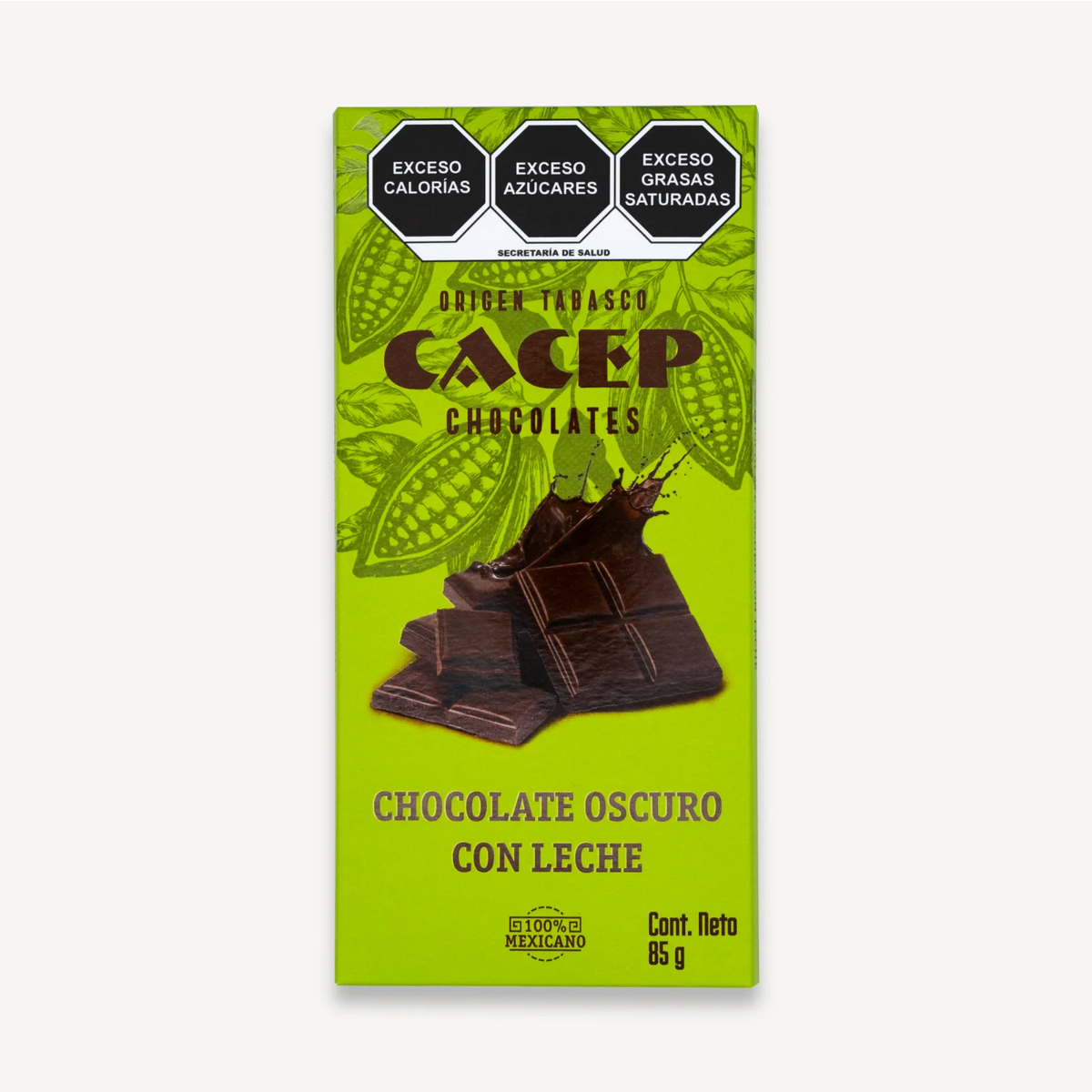 Barra de 85g Chocolate Oscuro con Leche – CACEP Chocolates